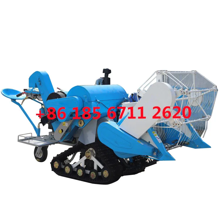 Mini Grain Harvester Rice Harvester Combine Wheat/rice Walk-behind Rice ...