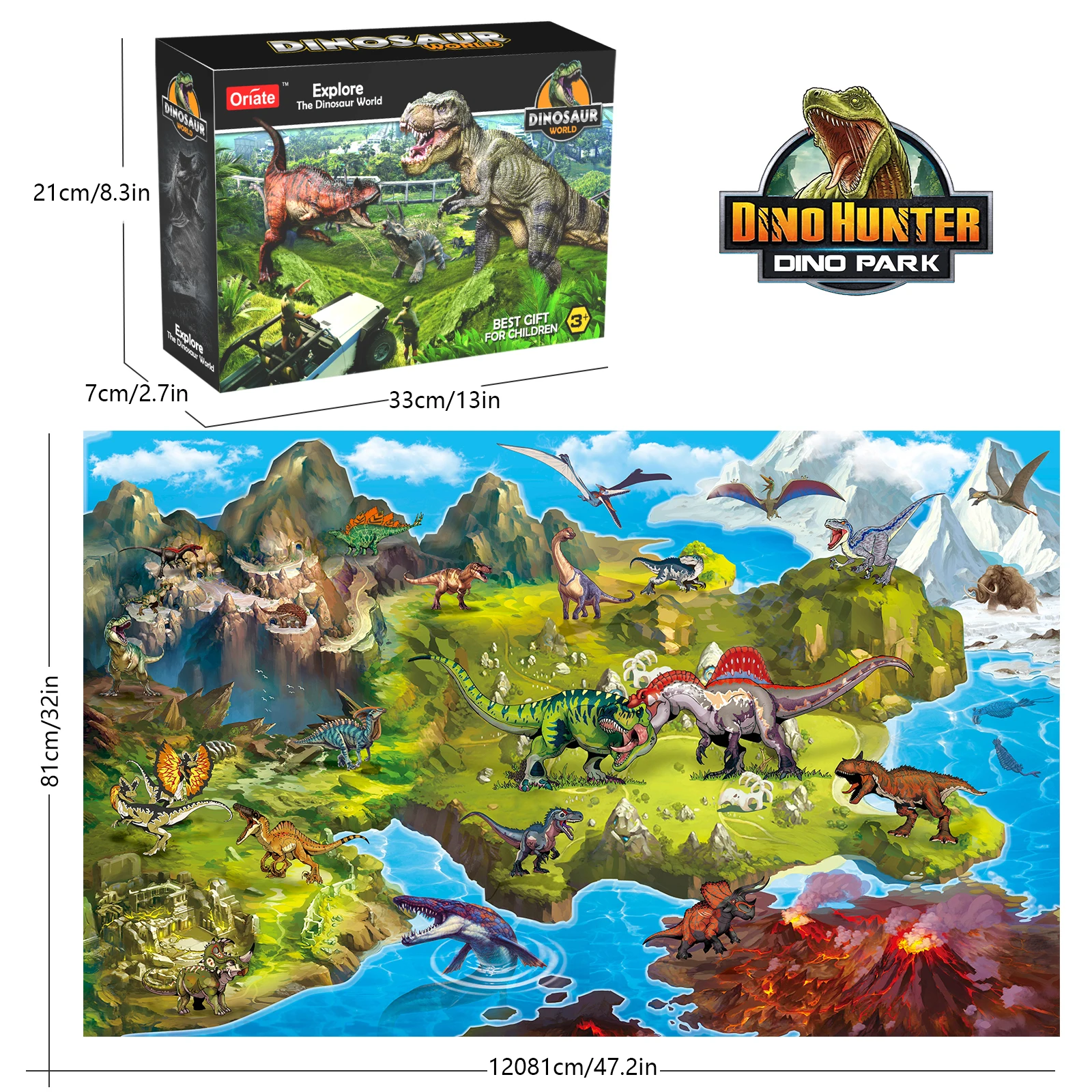 Sunq Wholesale Children Educational Play Forest Dinosaur Car Scenario ...