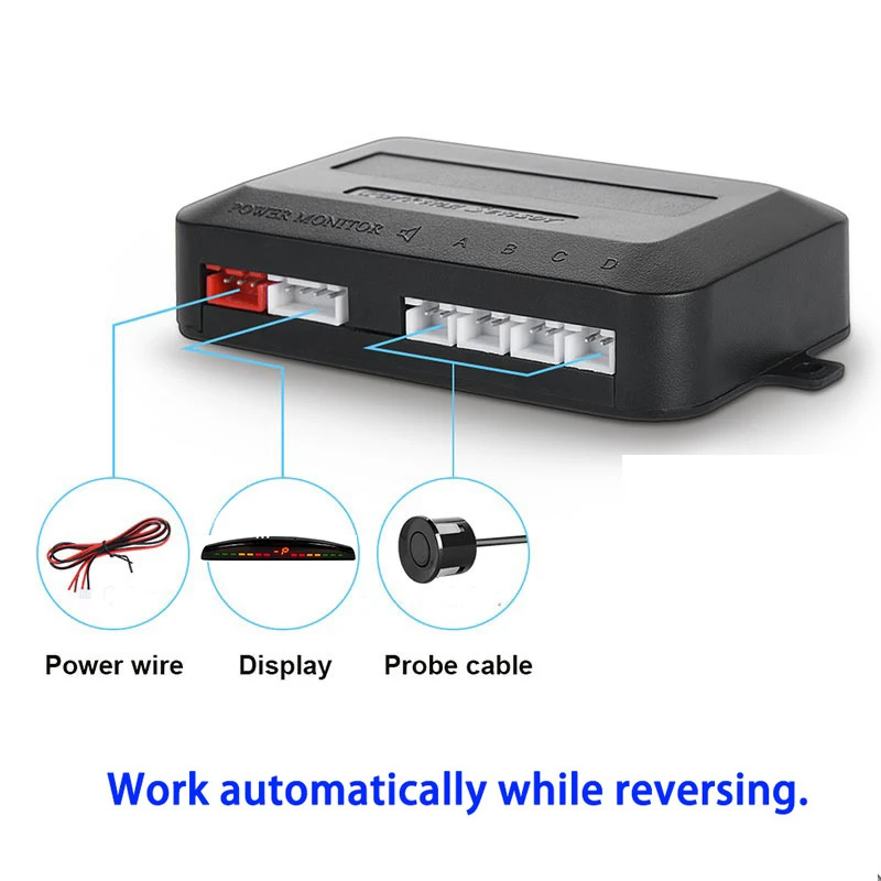 Car Parking Sensor System - Universal Kit with 4 Sensors