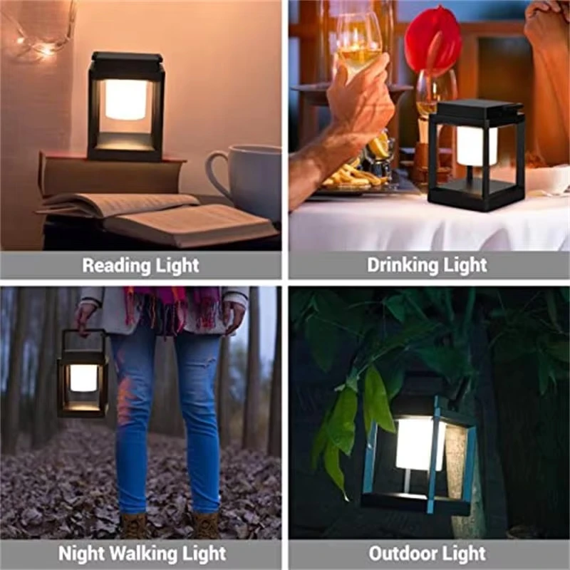 Waterproof Rechargeable Solar Table Lamp with Touch Control Indoor ...