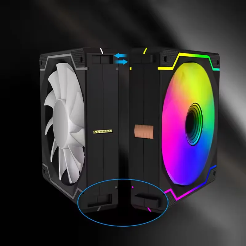 Argb Fan Desktop Gaming Computer Chassis 120mm Colorful Light PWM Rgb ...