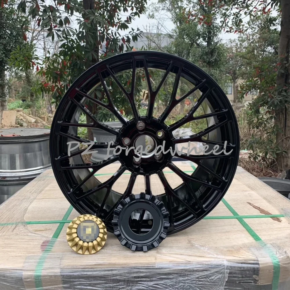 Pengzhen Custom Gloss Black 18 19 20 Inch Staggered Forged Wheels 5x112 ...