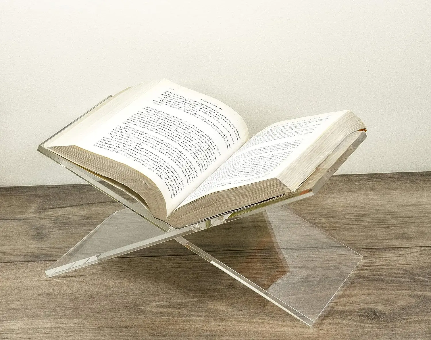 Transparent Clear Acrylic 2-Piece Bookend 6\" X 11\" X 6\" Reading ...