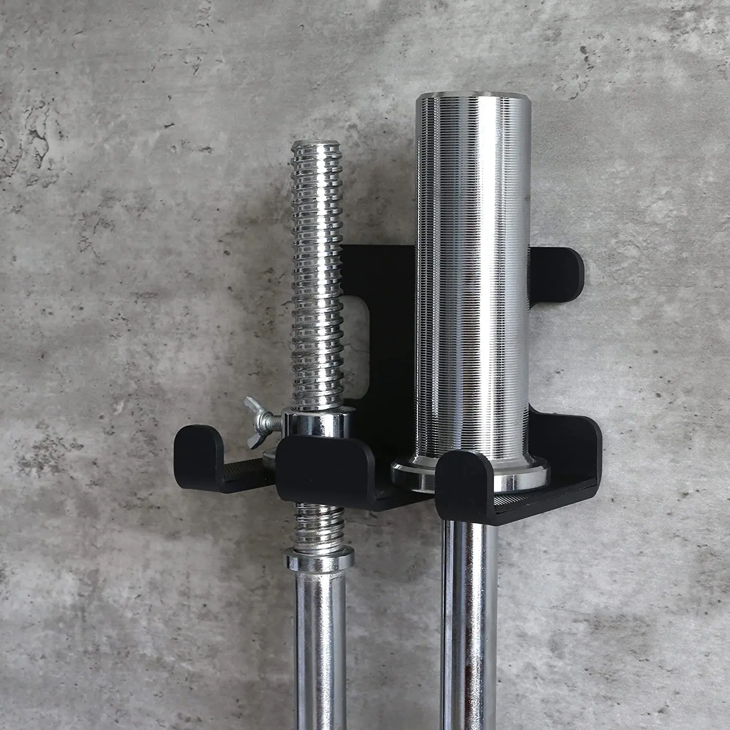 Wellshow Barbell Holder Wall Mount Vertical Storage Barbell Hanger ...