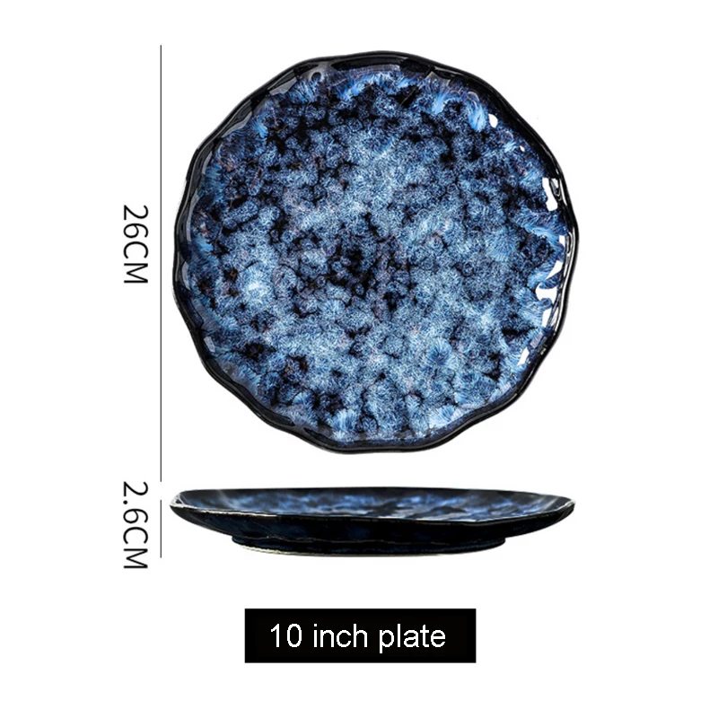 Wholesale Luxury Kiln Transformation Blue Porcelain Sets