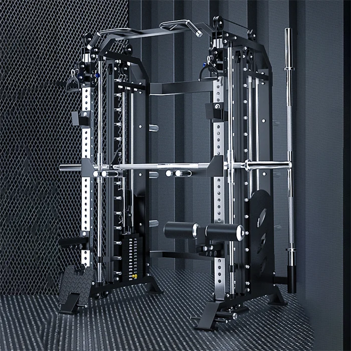 Multi Function Smith Machine with Weight Stack for Home Gym