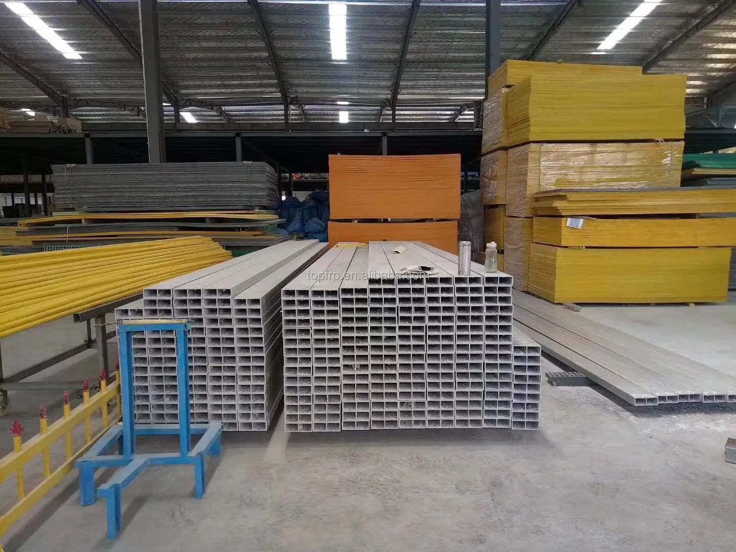 Fiberglass Rectangular Tube Pultruded Frp Box Section Hollow Tube ...