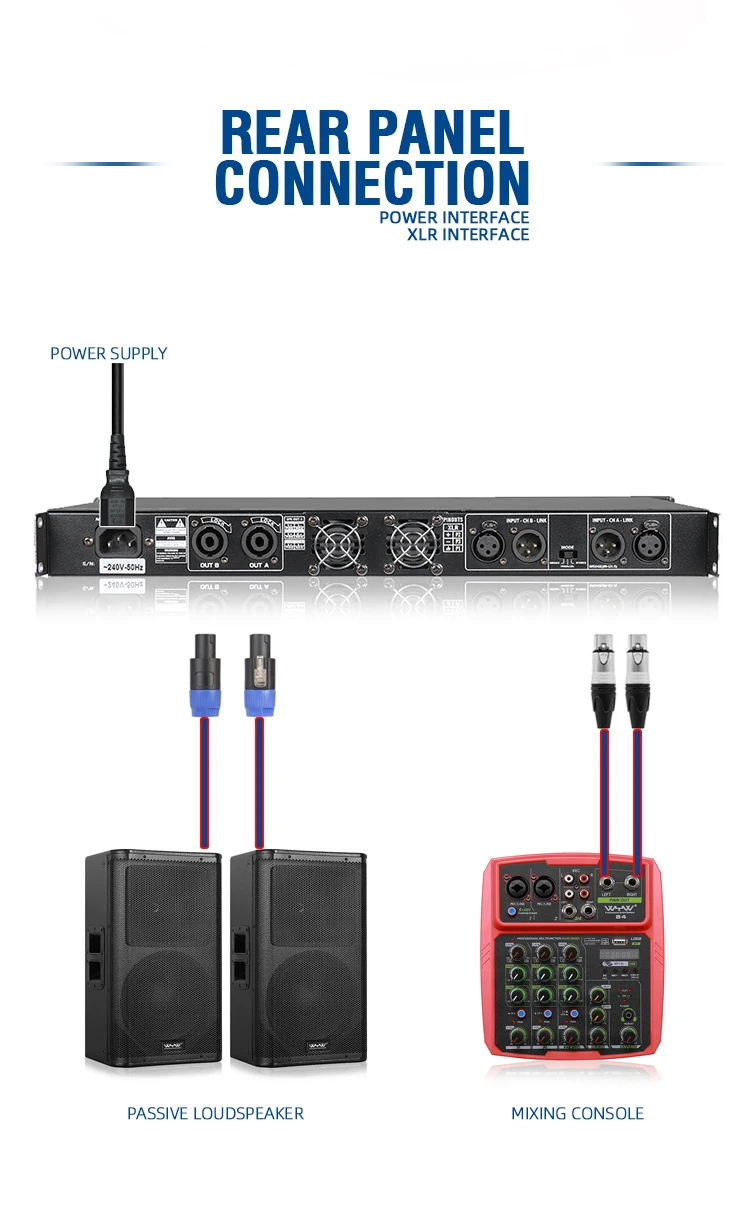 Power Amplifier 1u Class D For Pa System - Buy Power Amplifier 1u ...