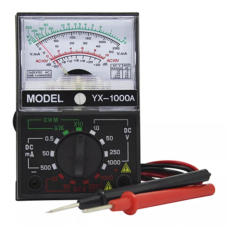 YX-1000A Analog Multimeter - Precision DC/AC Measurement