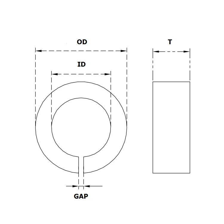 Electromagnet Fesi Laminated Toroid Round Gapped Cores For Electrical ...