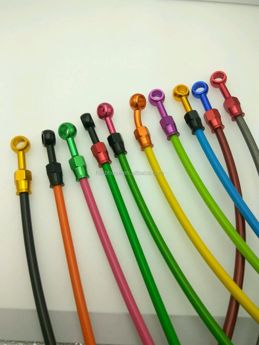 SAE J1401 1/8 Flexible Pre-Made Braided Brake Lines Hose