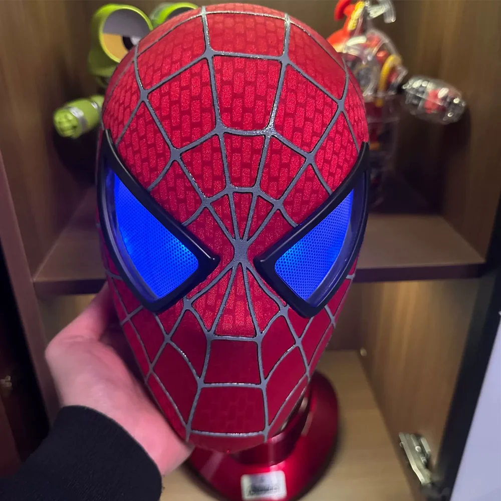 New Online Toby Spider Man Super Heroes Mask with Luminous Eyes Remote ...