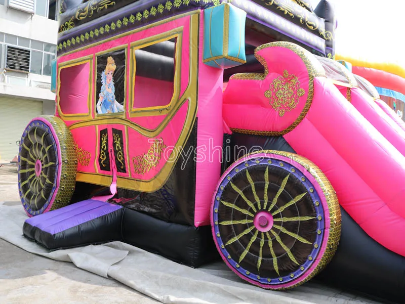 Princess Cinderella Carriage Bouncy Castle - Fun for Kids