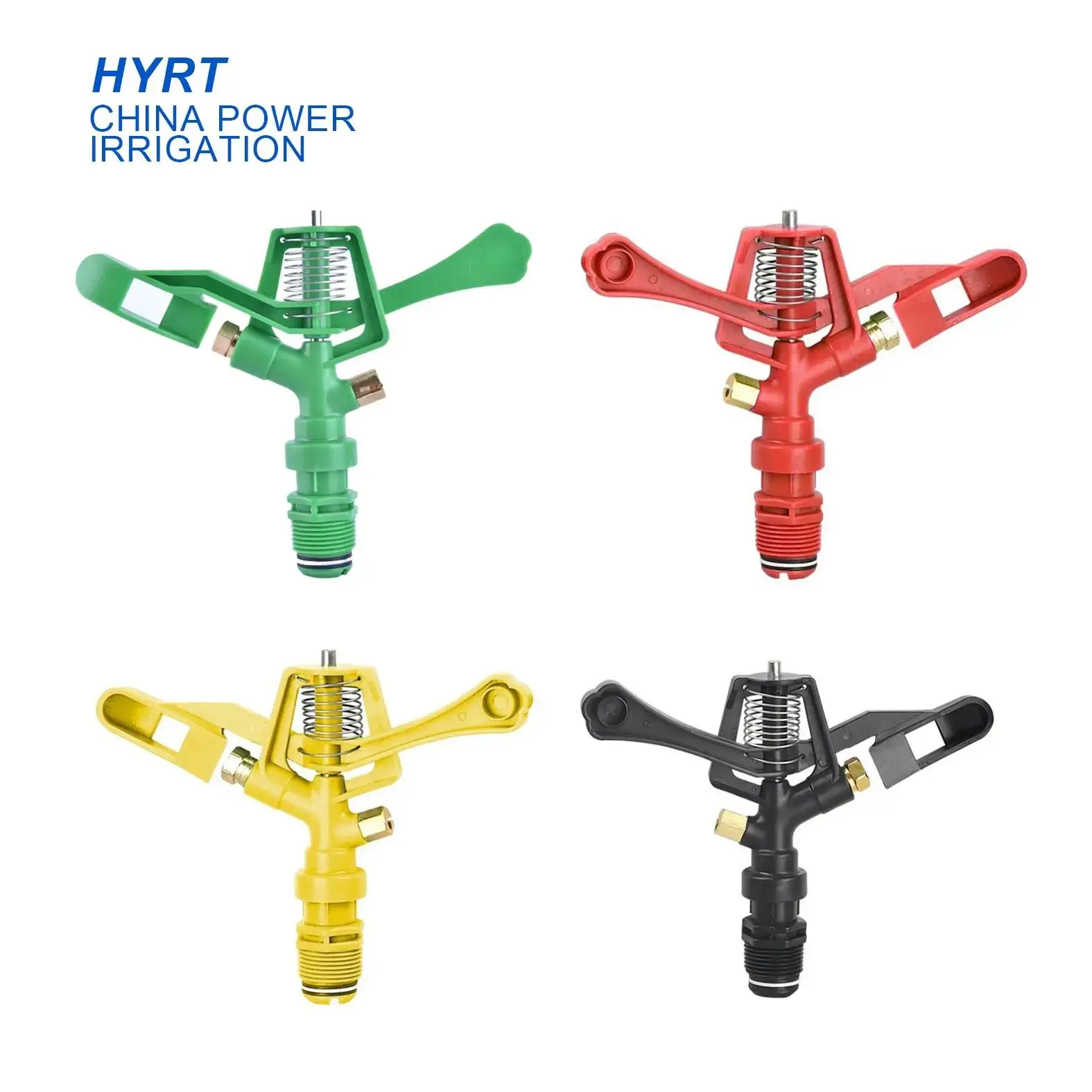 High Quality 3/4 Inch Male Plastic Impact Sprinkler Automatic Water ...