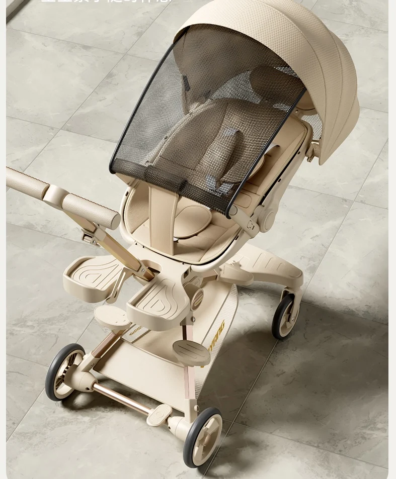 High Quality 3 in 1 Baby Stroller Luxury High Landscape Multi ...