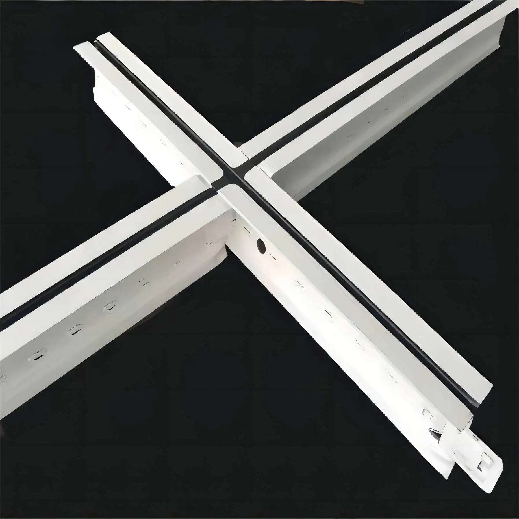 T Bar Suspended Ceiling Grid Ceiling Installation Metal Steel Profile ...