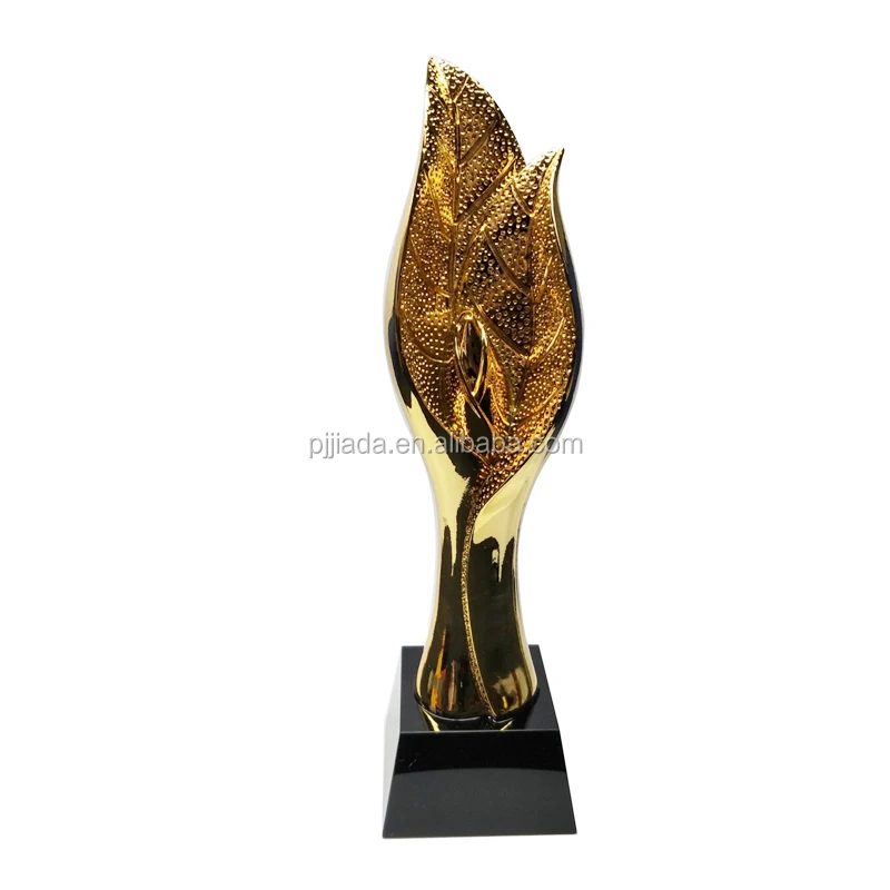 Custom Tree Leaf Shaped Trophies - Luxurious Sport Awards