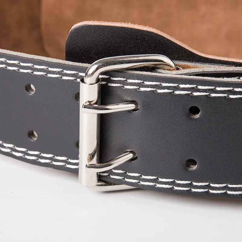 Custom Fitness Leather Weight Lifting Belt 15cm Adjustable With Buckle ...