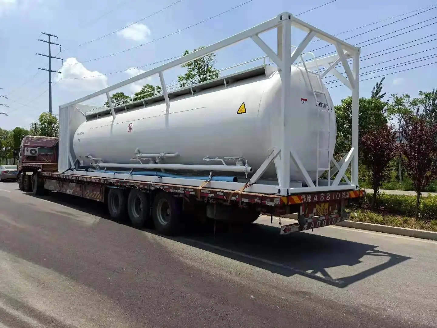 40ft Iso Bulk Cement Powder Transport Tank Container For Sale - Buy ...
