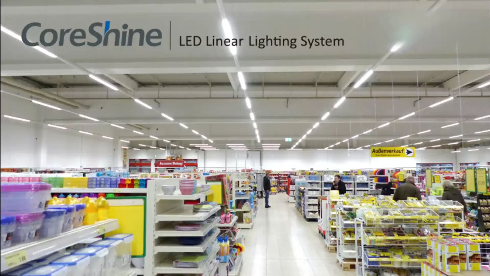Coreshine Steel Profile Led Pendant Led Linear Light Fixture For ...