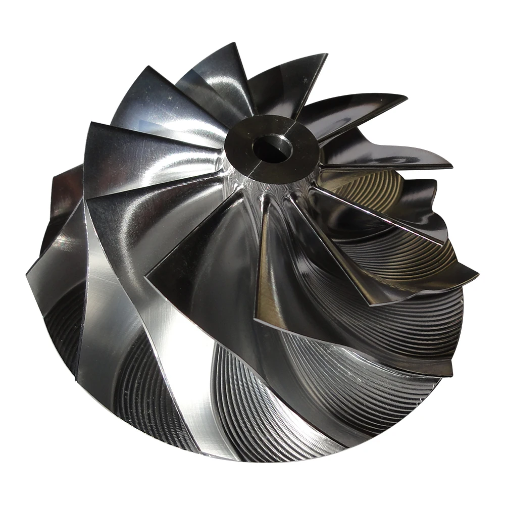 Custom Blades 6 + 6 11 + 0 Aluminium K03 Turbocharger Compressor Wheels ...