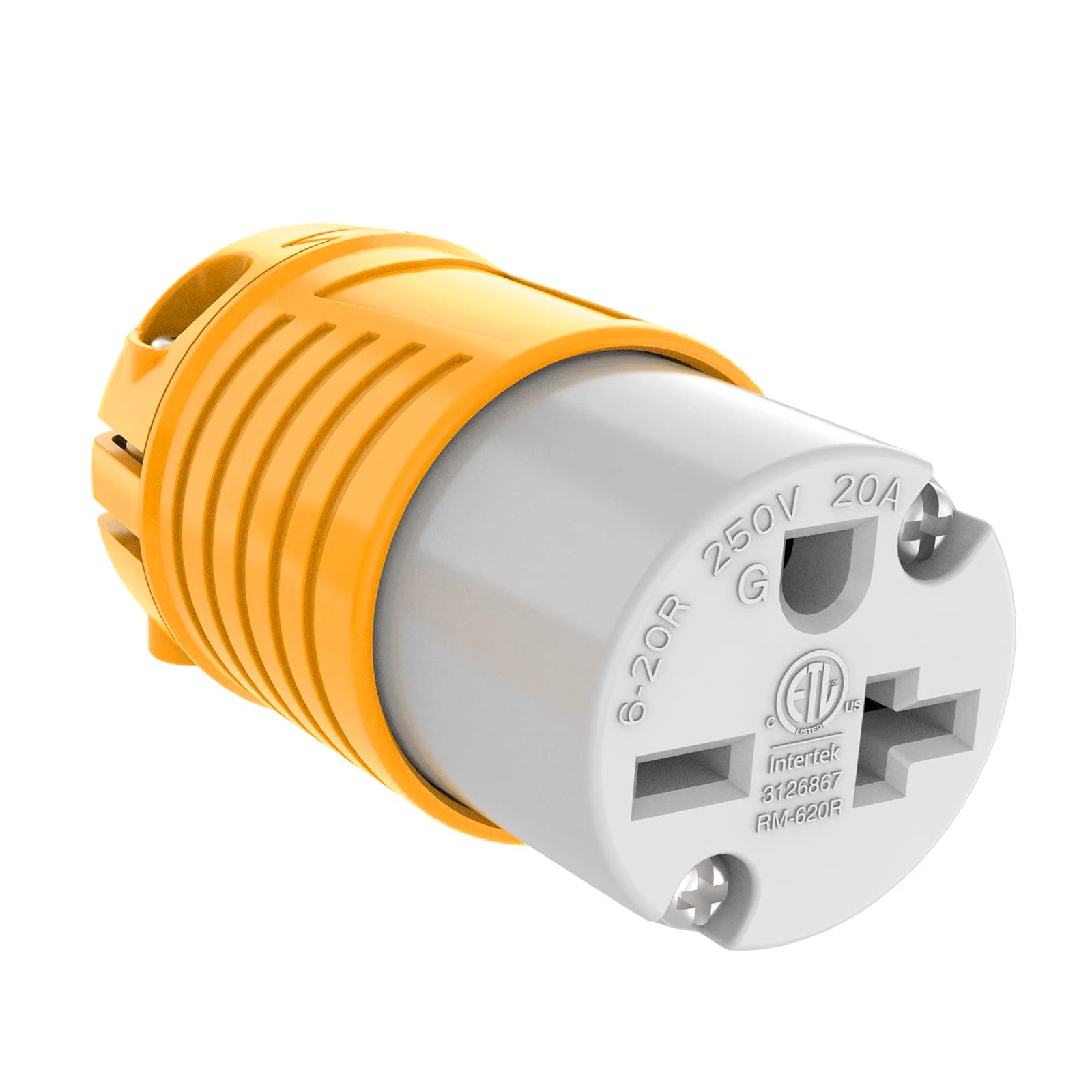 NEMA 6-20R Extension Cord Ends Female Receptacle Plug 20 Amp 250 Volt ...