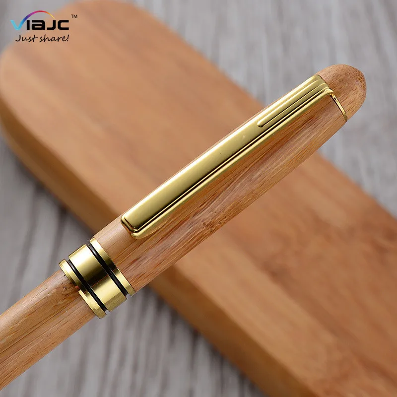 Luxury Wooden Eco Friendly Bamboo Pen Sets With Box Logo Printing Engraved Customised Pens Logo ...