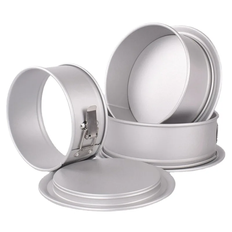 Nonstick Springform Round Cake Tin With Flat Base Locking Cake Mold ...