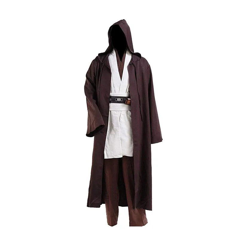 Halloween Movie Coffee Luke Skywalker Outfit For Jedi Costume Hooded ...