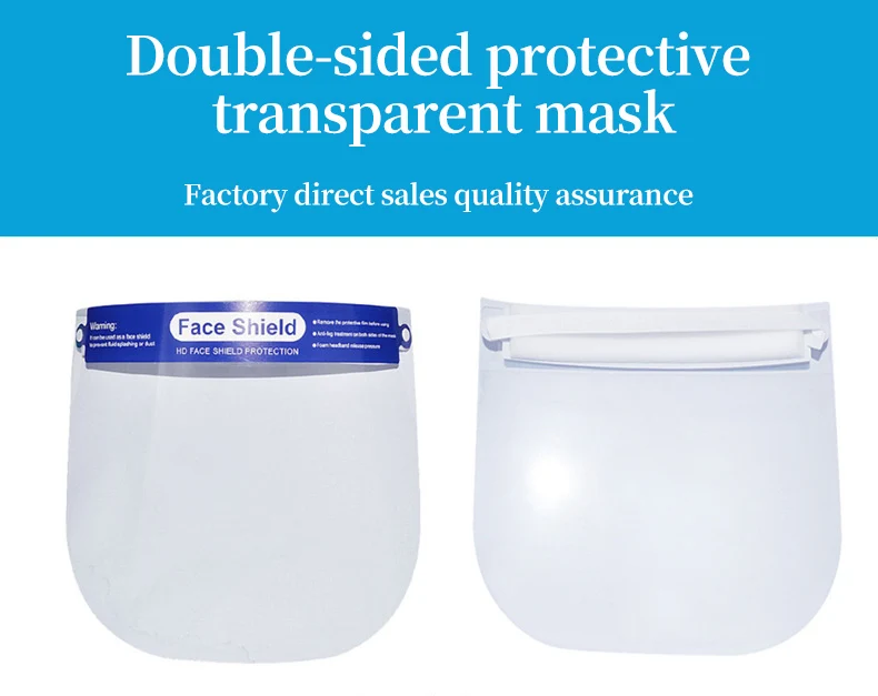 Daierta Transparent Full Face Shield Splash-proof Windproof Anti-fog ...