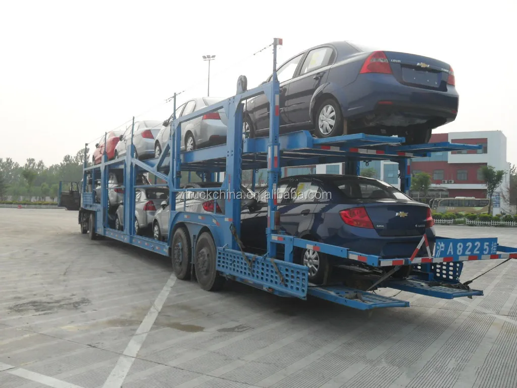 Cina Pemasok 3 As Roda Transportasi Mobil Semi Trailer Truk Pengangkut ...
