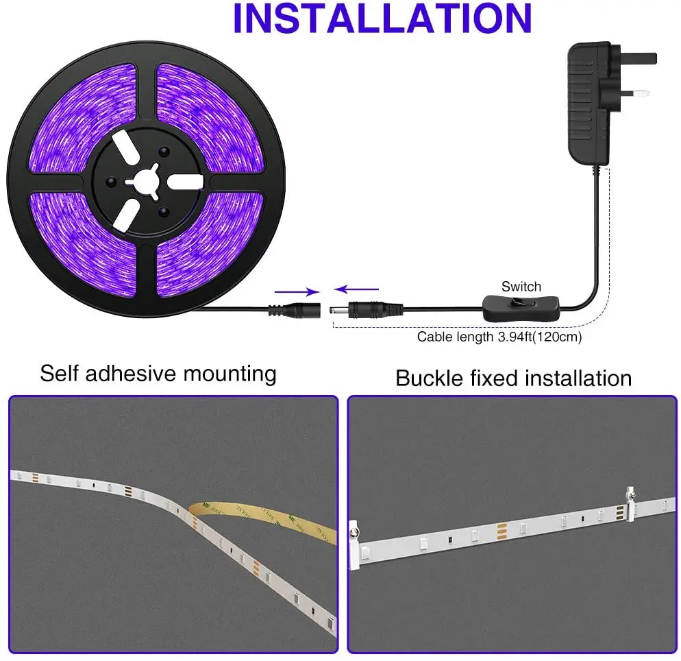 260-280nm UV LED Strip Light - 50000 Hours Working Lifetime