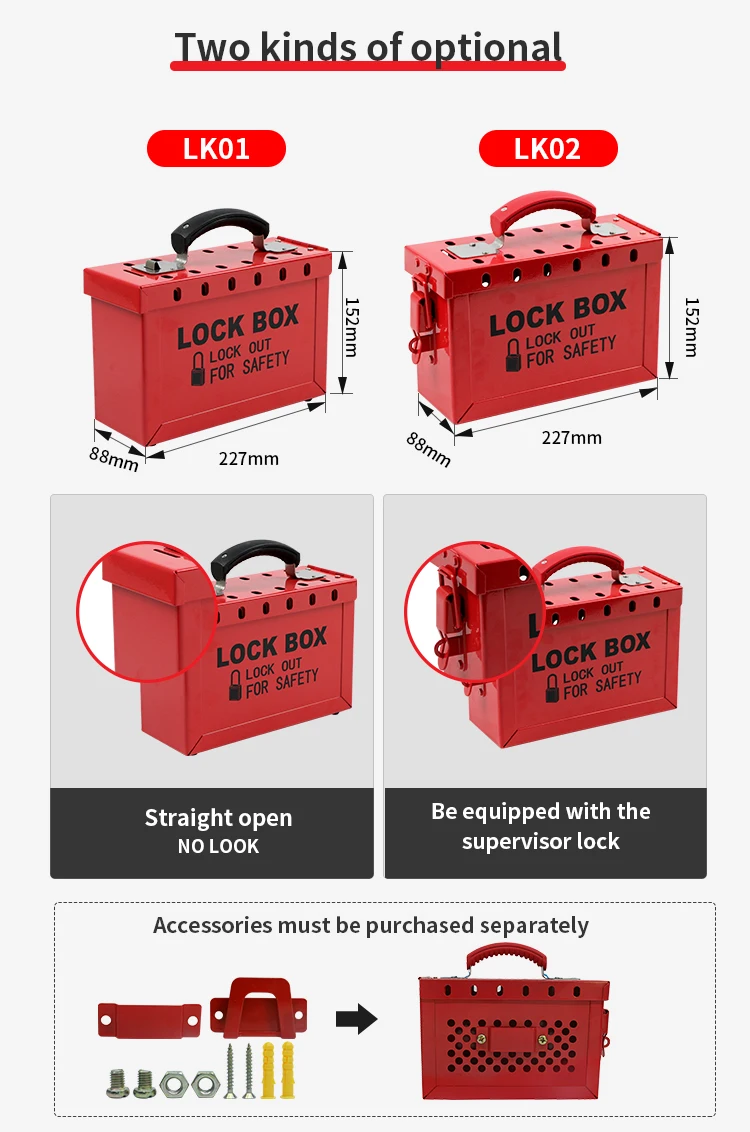Portable Group Lock Box - Safe and Secure Lockout Solution