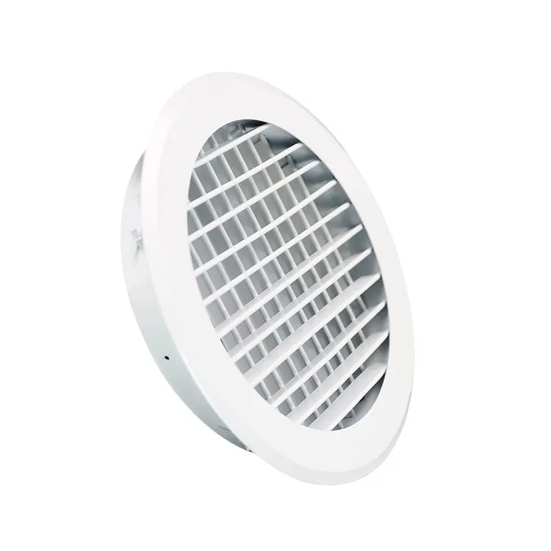 6063t5 Aluminum Round Double Deflection Air Grille With Adjustable ...