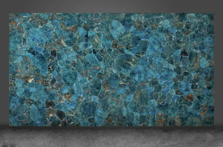 Neon Blue Apatite Stone Slab, Luxury Stone, Italy -Alibaba.com