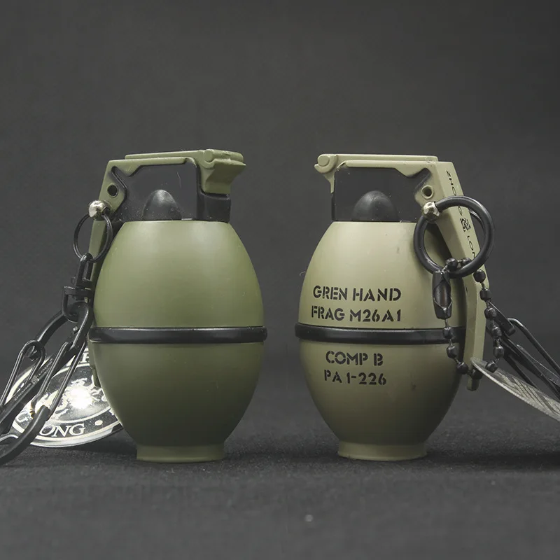 Wholesale Modern Small Metal Grenade Keychain ZL818B 819B 820B