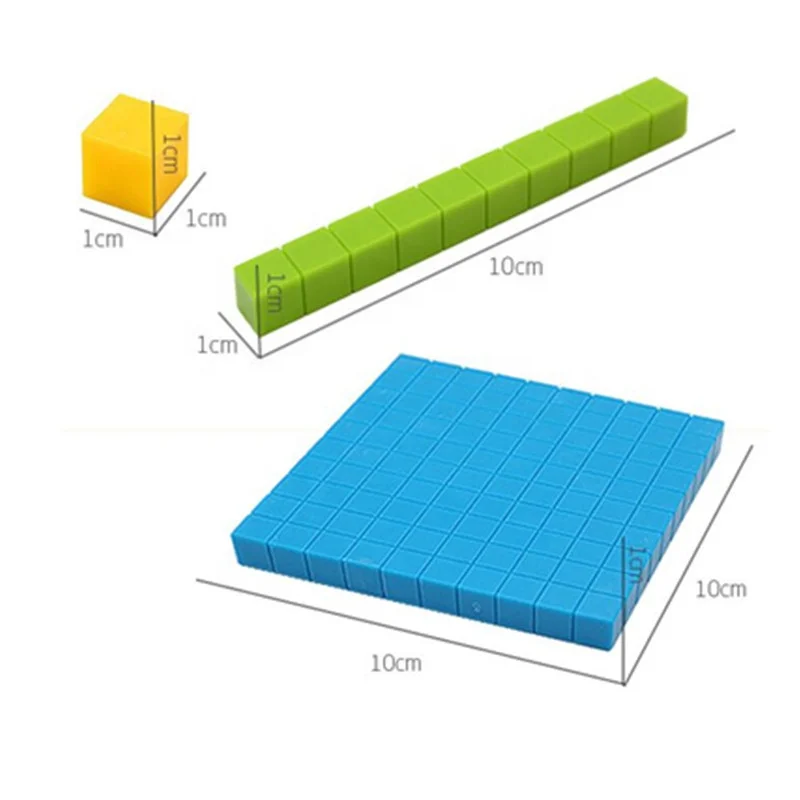 Mathematics Toys Base Ten Blocks Introduction To Decimal Quantity ...