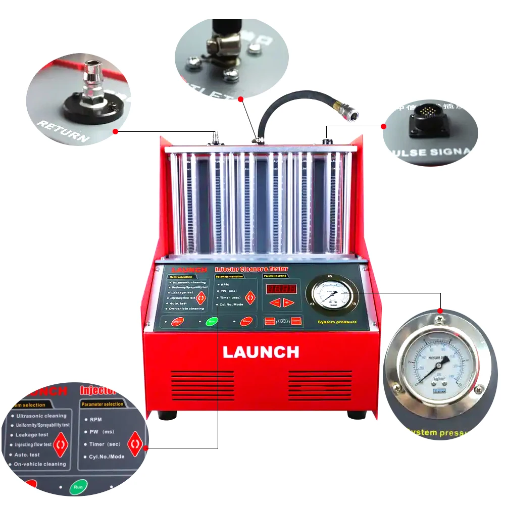 CNC-602A Fuel Injector Cleaning Machine - High Pressure & Ultrasonic