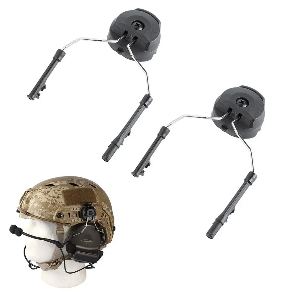 2 Pcs Fast Helmet Tactical Arc Adapter For Peltor Comtac Headset ...