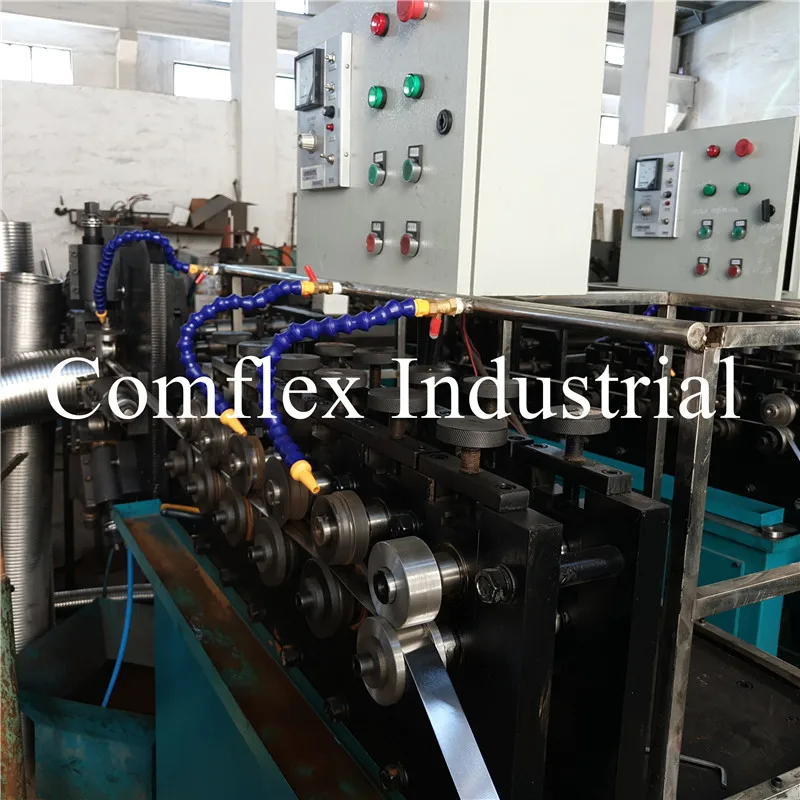 Flexible Metal Interlock Hose Forming Making Machine With Counter Meter ...