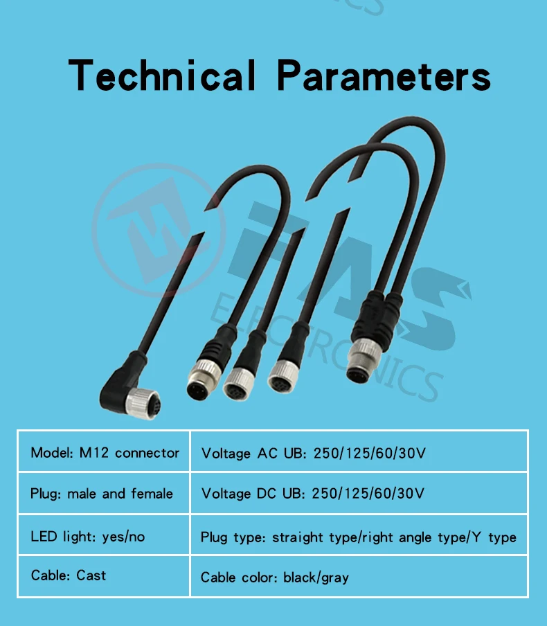 4 Pin Din Aviation Connector Rear View Mdvr Camera M12 4 Pin Male To ...