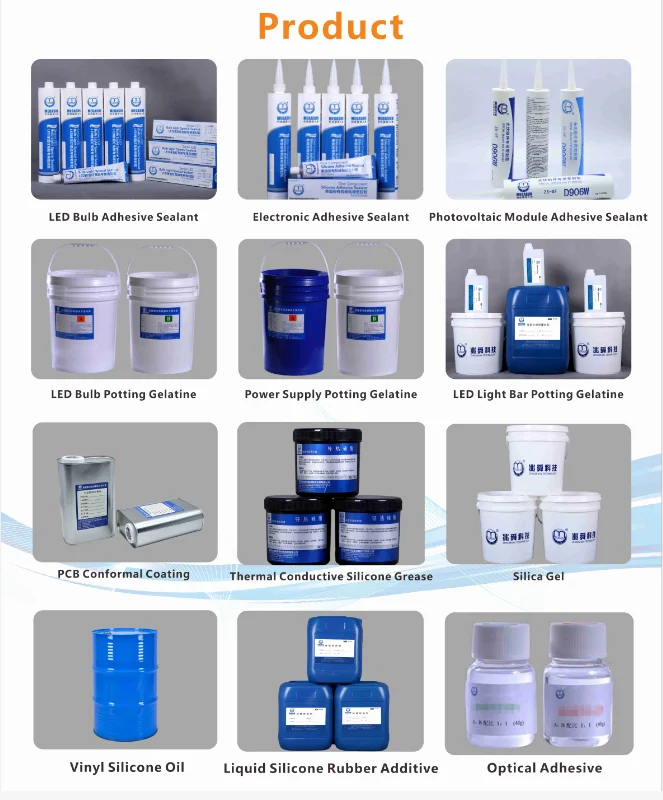 No Solvent Low Viscosity Transparent Flow Rtv-1silicone Adhesive ...