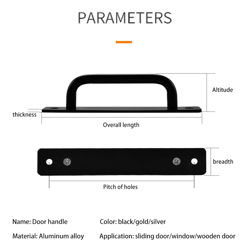Hot Aluminum Open Door Handle Push And Pull Balcony Door Aluminum ...