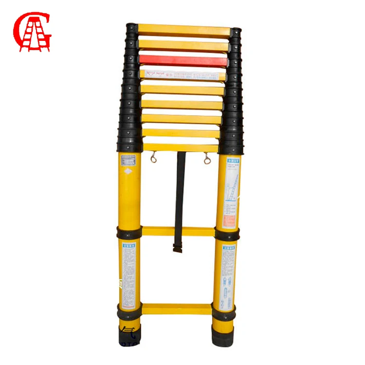 Fiberglass Extendable Ladder Insulated Telescopic Step Ladder - Buy ...