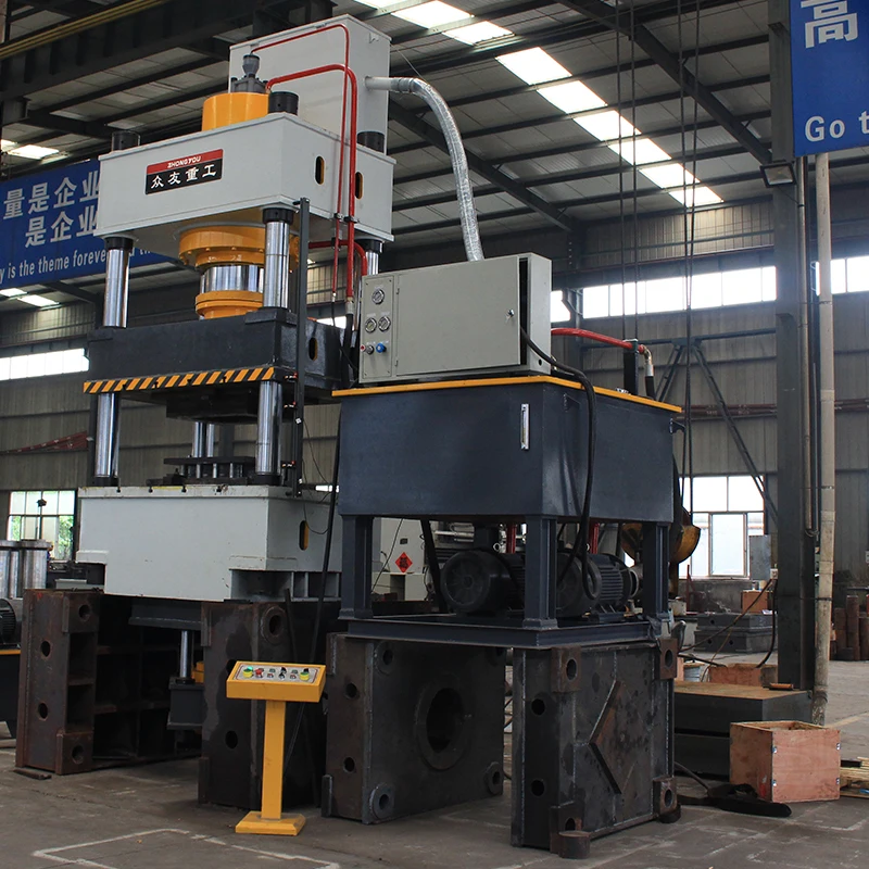 500 Tons Deep Drawing Four Columns Hydraulic Press Stainless Steel Metal Box Drawing Hydraulic ...