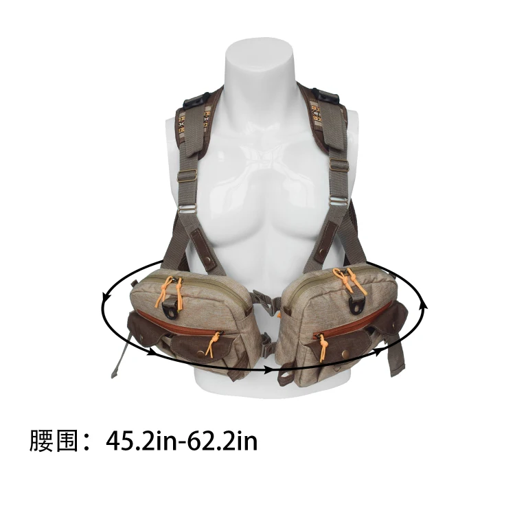 Adjustable Breathable Outdoor Fly Fishing Backpack Vest Chest Pack with ...