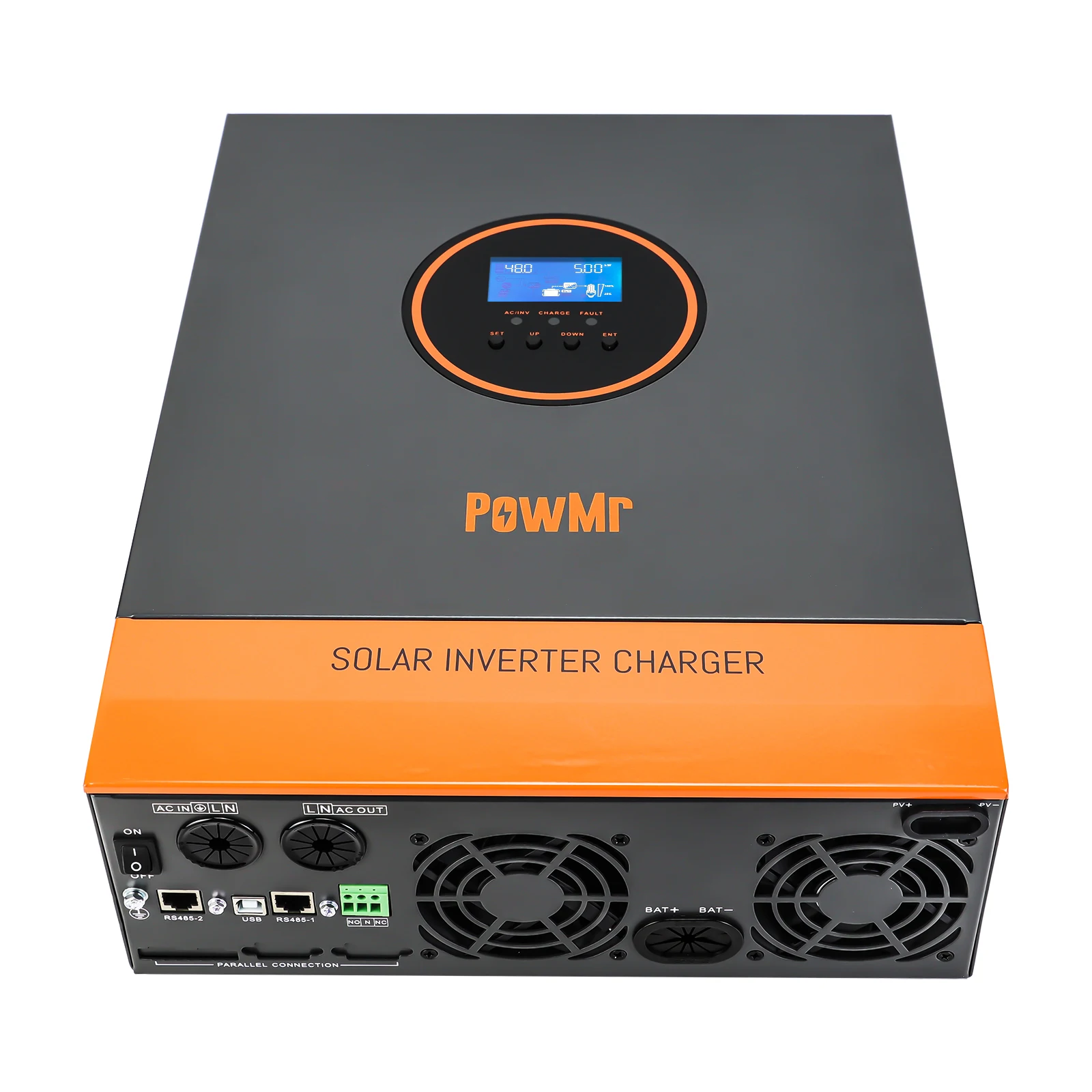 Powmr 5kw 48v Single Phase Solar Inverter 120-450vdc Wide Voltage 80a ...