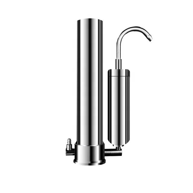 304 Stainless Steel Counter Top Water Filter With 2 Stages Purification ...