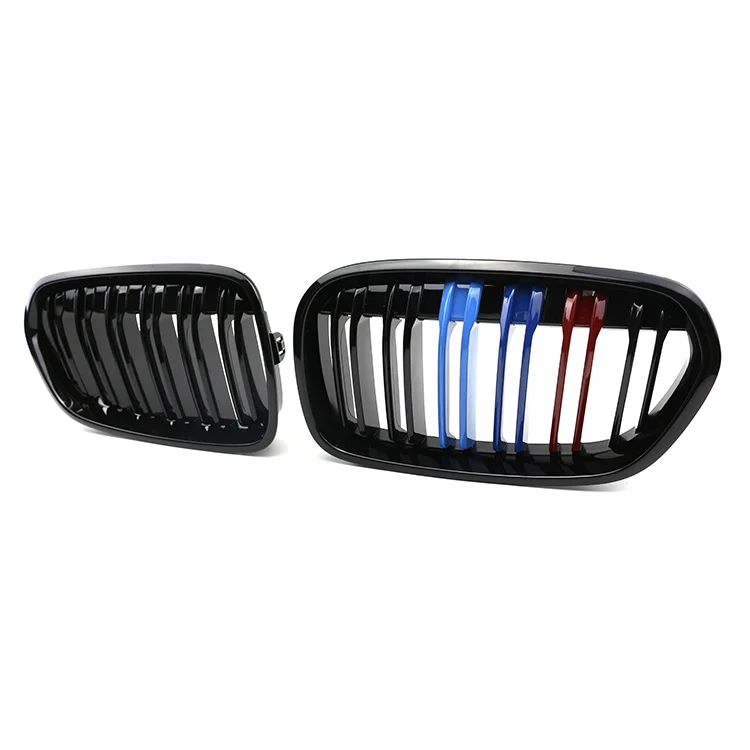 Upgrade Double Slat Hood Grill Body Parts M Color Front Bumper Grille ...