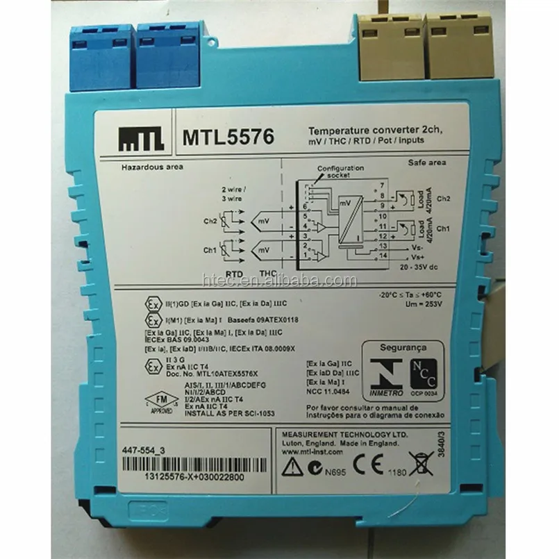 Mtl4676-rtd 2ch Temperature Converter,Rtd Safety Barrier - Buy Mtl4676 ...
